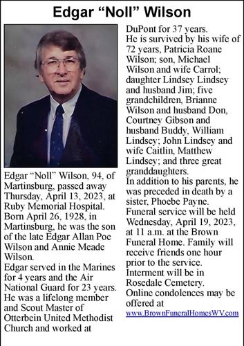 Edgar “Noll” Wilson | Obituaries | journal-news.net