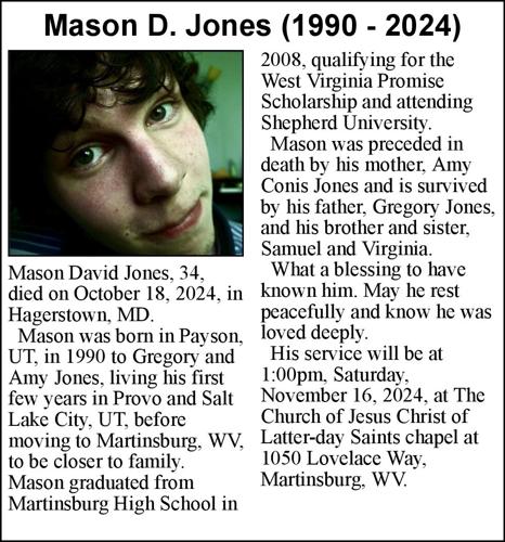 Mason D. Jones (1990 - 2024) | Obituaries | journal-news.net
