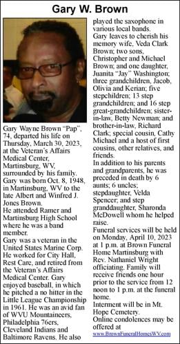 Gary W. Brown | Obituaries | journal-news.net