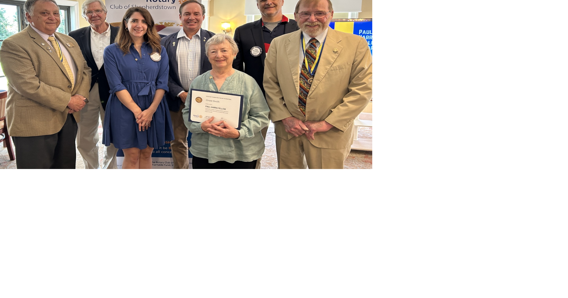 Shepherdstown Rotary Club honors Grant Smith | Journal-news | journal ...