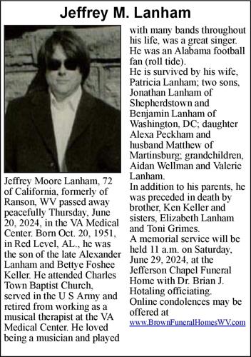 Jeffrey M. Lanham | Obituaries | journal-news.net