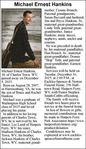 Michael Ernest Hankins | Obituaries | journal-news.net