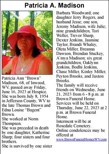 Patricia A. Madison | Obituaries | journal-news.net