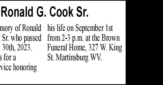 Ronald G. Cook Sr. | Obituaries | journal-news.net