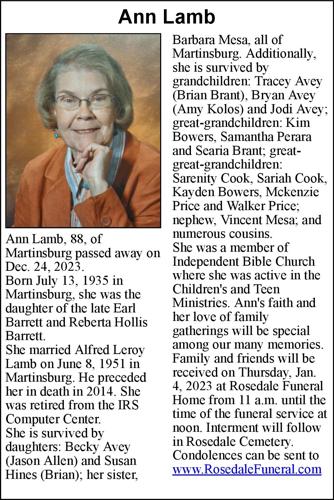 Ann Lamb | Obituaries | journal-news.net