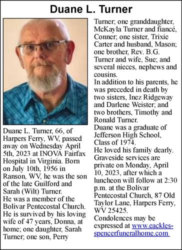 Duane L. Turner | Obituaries | journal-news.net