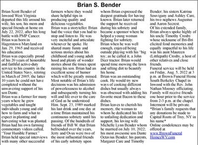 Brian S. Bender | Obituaries | journal-news.net