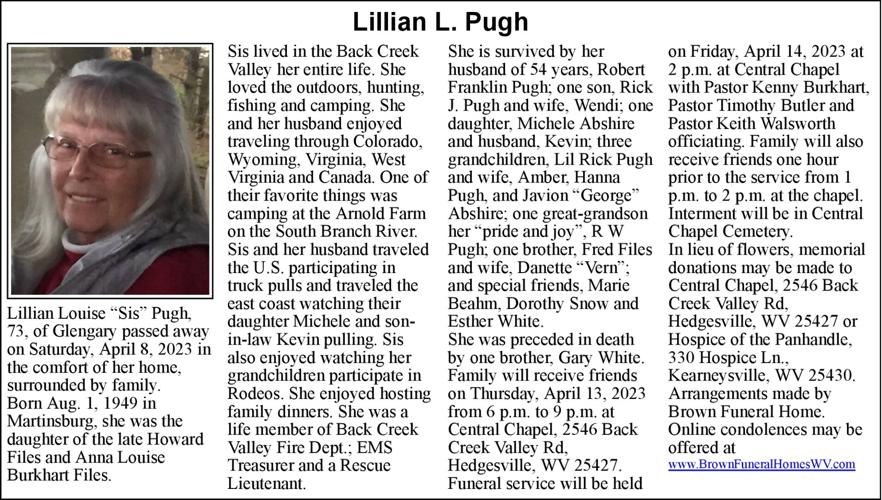 Lillian L. Pugh | Obituaries | journal-news.net