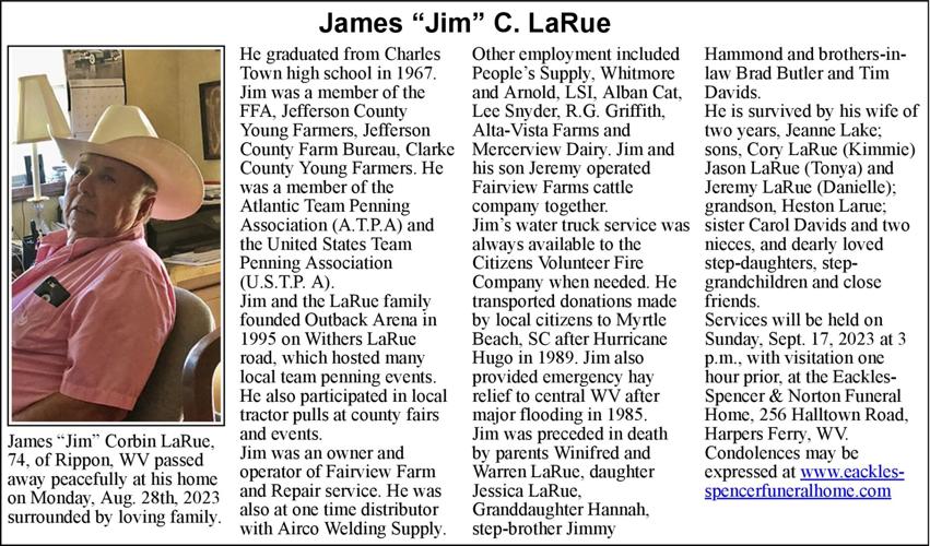 James “Jim” C. LaRue | Obituaries | journal-news.net
