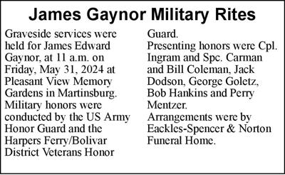 James Gaynor Military Rites | Obituaries | journal-news.net