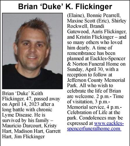Brian ‘Duke’ K. Flickinger | Obituaries | journal-news.net