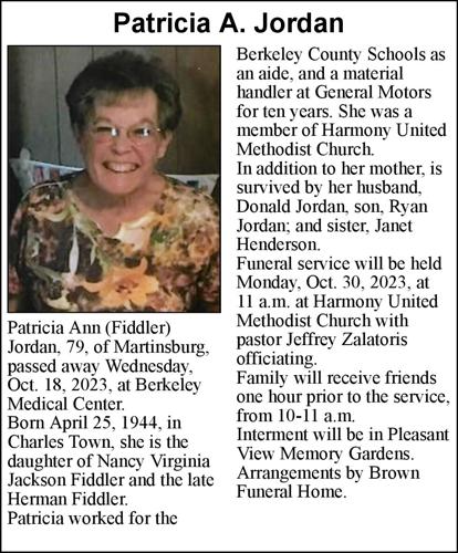 Patricia A. Jordan | Obituaries | journal-news.net