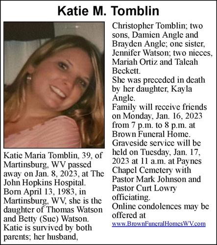 Katie M. Tomblin | Obituaries | journal-news.net