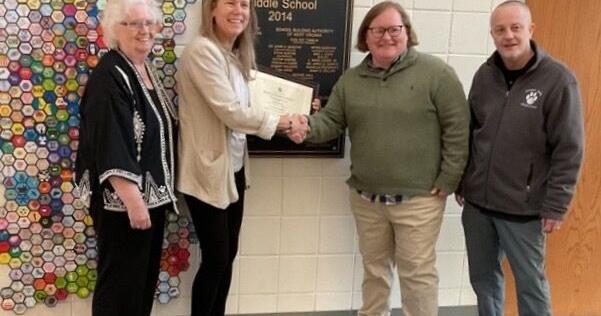 Whitacre recognized by the National Society of the Daughters of the ...