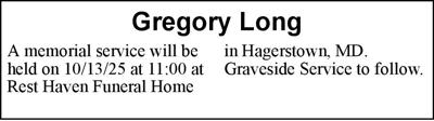 Gregory Long | Obituaries | journal-news.net
