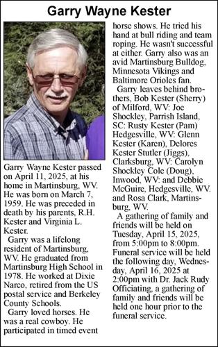 Garry Wayne Kester | Obituaries | journal-news.net
