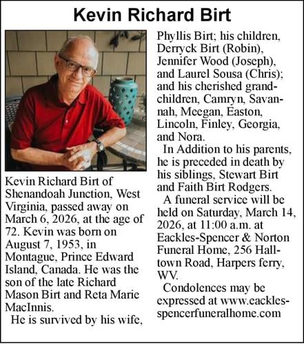 Kevin Richard Birt | Obituaries | journal-news.net