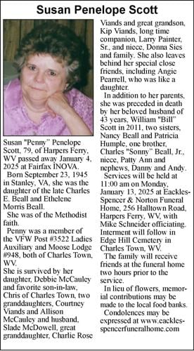 Susan Penelope Scott | Obituaries | journal-news.net