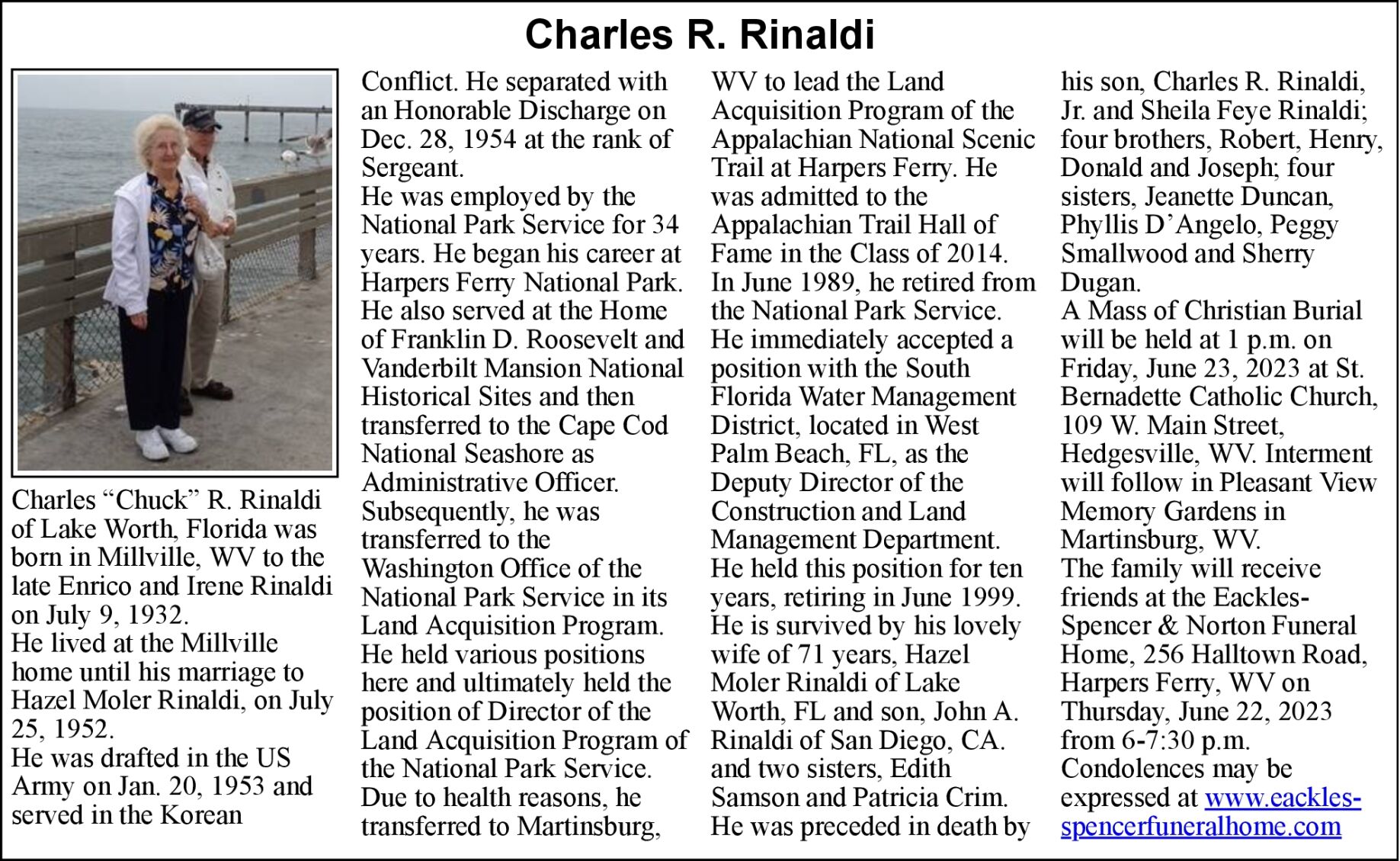 Charles R. Rinaldi | Obituaries | journal-news.net