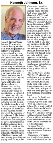 Kenneth Johnson, Sr. | Obituaries | journal-news.net