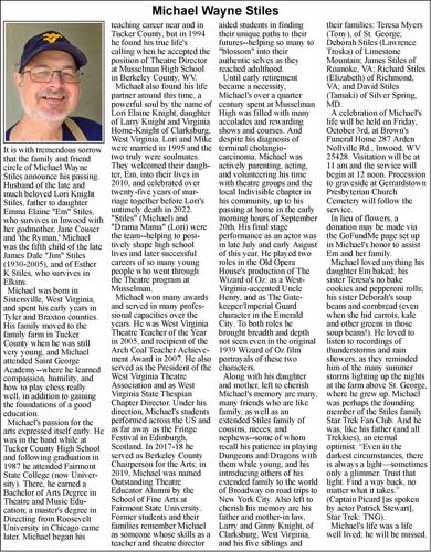 Michael Wayne Stiles | Obituaries | journal-news.net