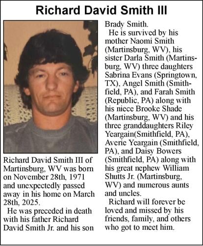 Richard David Smith III | Obituaries | journal-news.net