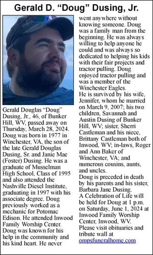 Gerald D. “Doug” Dusing, Jr. | Obituaries | journal-news.net