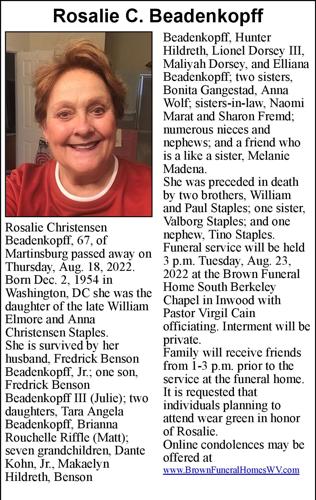 Rosalie C. Beadenkopff | Obituaries | journal-news.net