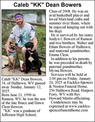 Caleb "KK" Dean Bowers | Obituaries | journal-news.net