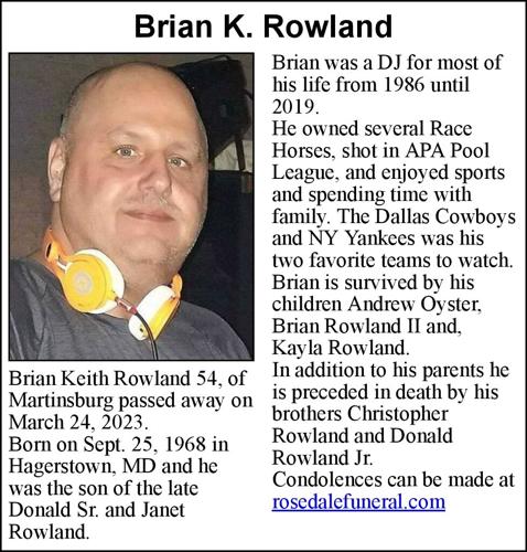 Brian K. Rowland | Obituaries | journal-news.net