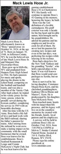 Mack Lewis Hooe Jr. | Obituaries | journal-news.net