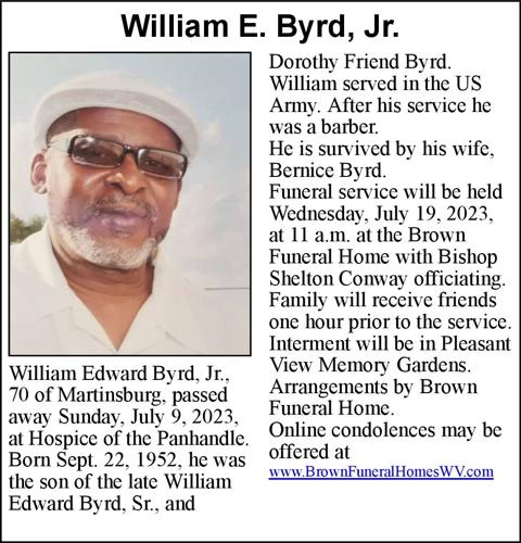 William E. Byrd, Jr. | Obituaries | journal-news.net