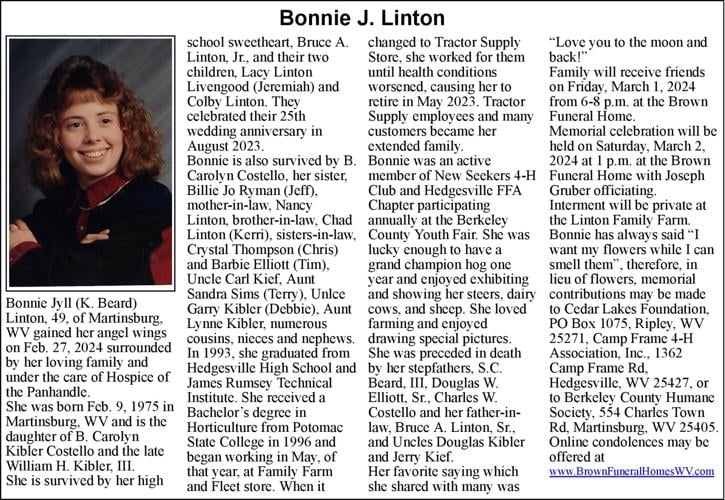 Bonnie J. Linton | Obituaries | journal-news.net