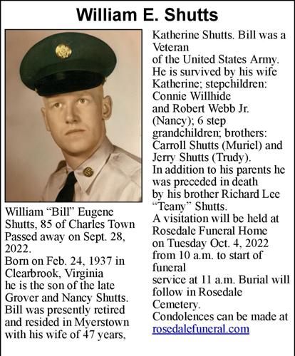 William E. Shutts | Obituaries | journal-news.net