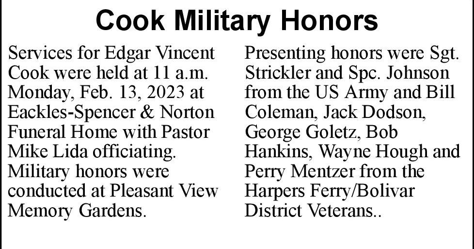 Cook Military Honors | Obituaries | journal-news.net