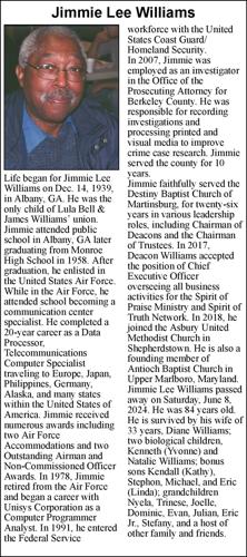 Jimmie Lee Williams | Obituaries | journal-news.net
