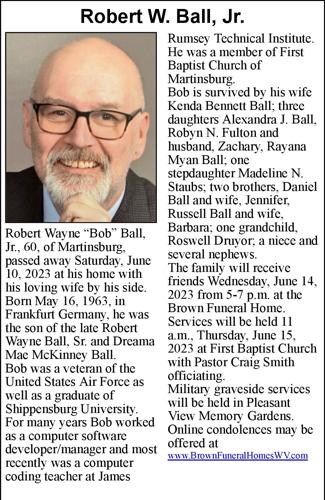 Robert W. Ball, Jr. | Obituaries | journal-news.net