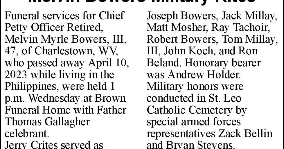 Melvin Bowers Military Rites | Obituaries | journal-news.net