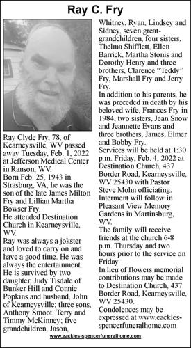 Ray C. Fry | Obituaries | journal-news.net