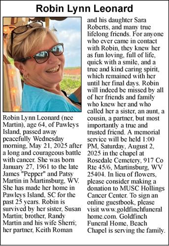 Robin Lynn Leonard | Obituaries | journal-news.net