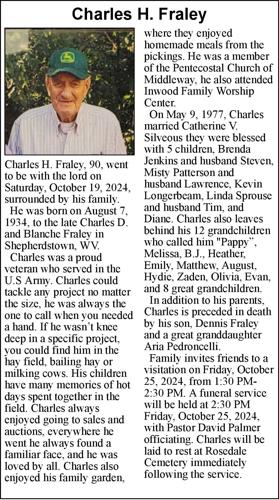 Charles H. Fraley | Obituaries | journal-news.net