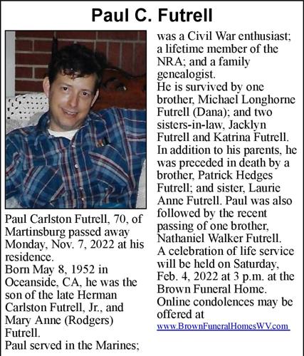 Paul C. Futrell | Obituaries | journal-news.net