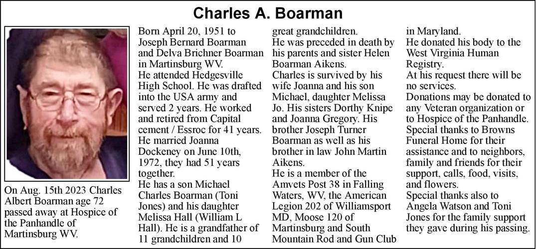 Charles A. Boarman | Obituaries | journal-news.net