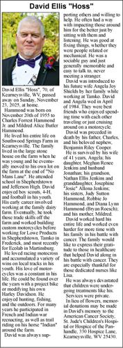 David Ellis "Hoss" | Obituaries | journal-news.net