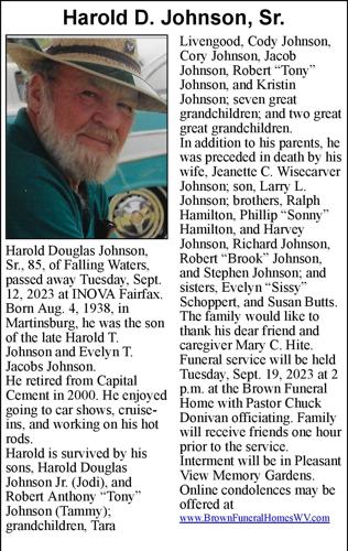 Harold D. Johnson, Sr. | Obituaries | journal-news.net