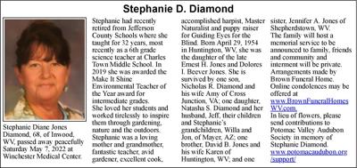 Stephanie D. Diamond | Obituaries | journal-news.net
