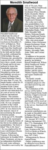 Meredith Smallwood | Obituaries | journal-news.net
