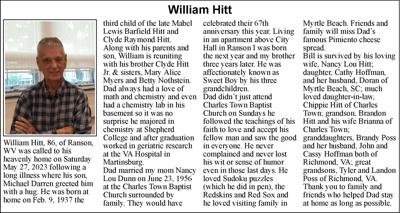 William Hitt | Obituaries | journal-news.net