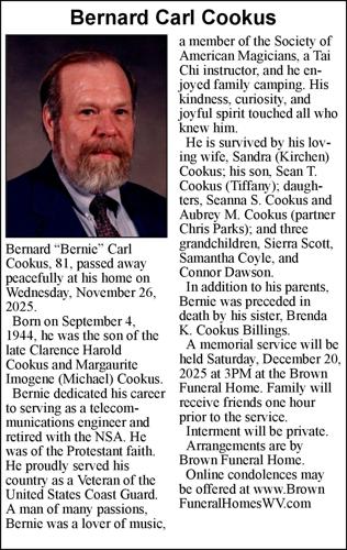Bernard Carl Cookus | Obituaries | journal-news.net