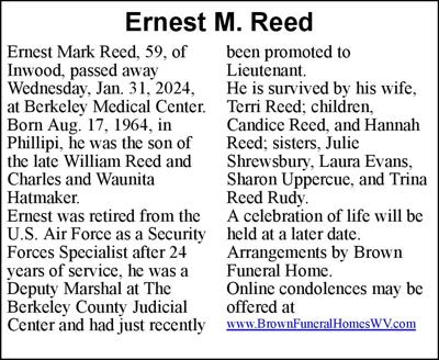 Ernest M. Reed | Obituaries | journal-news.net